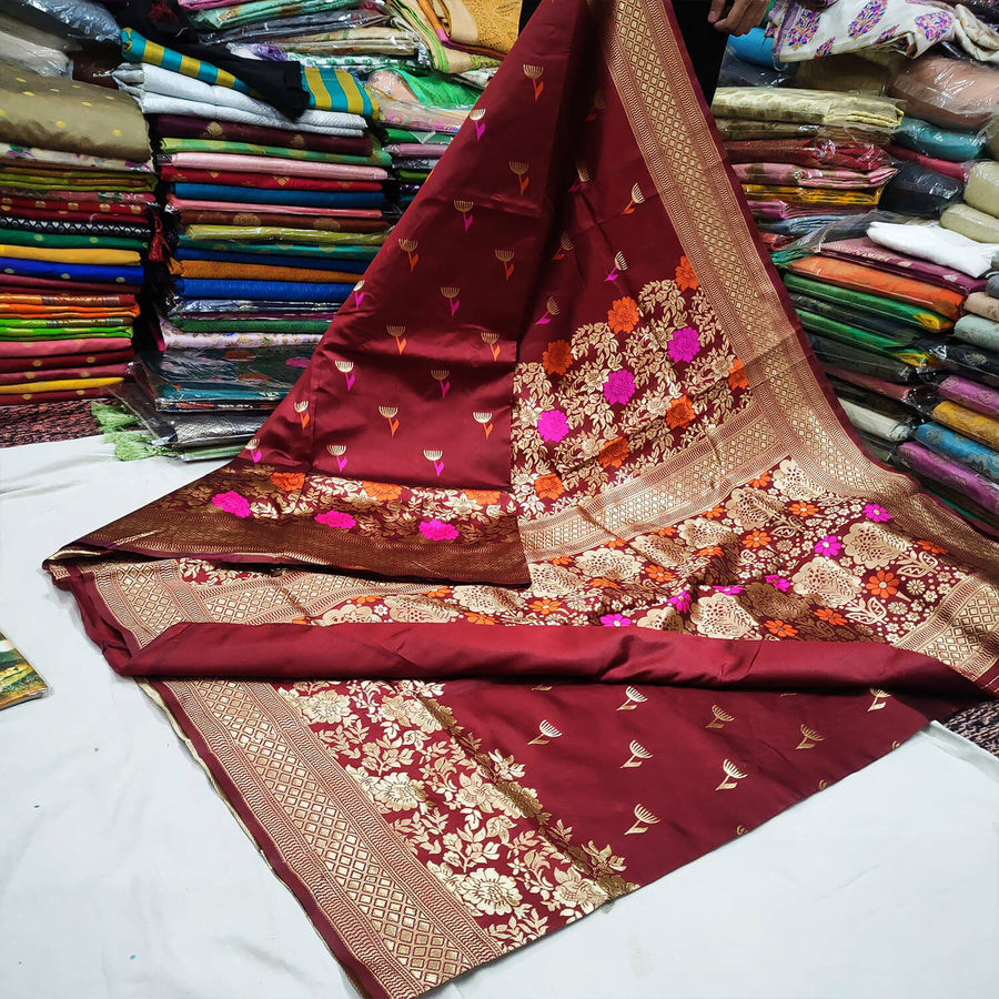 Antique Zari Sarees – Mohsin Textiles